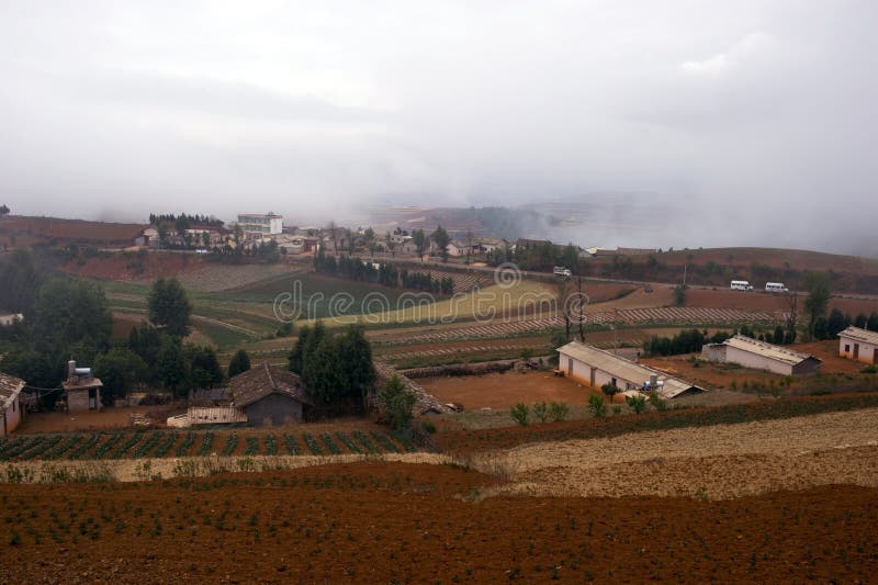 The Red Terrace of Yunnan, China Stock Photo - Image of soil, beauty ...