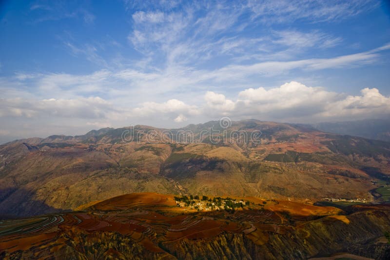 The Red Terrace of Yunnan, China Stock Photo - Image of countryside ...