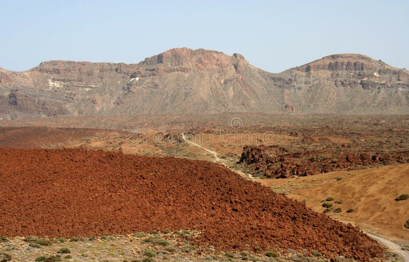 Red Terrain near Teide stock photo. Image of formation - 25167262