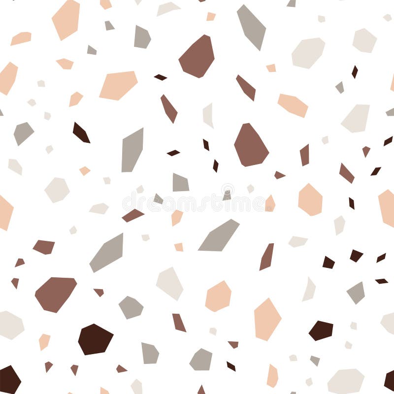 Terrazzo Flooring Seamless Texture. Red, White And Black Polished ...
