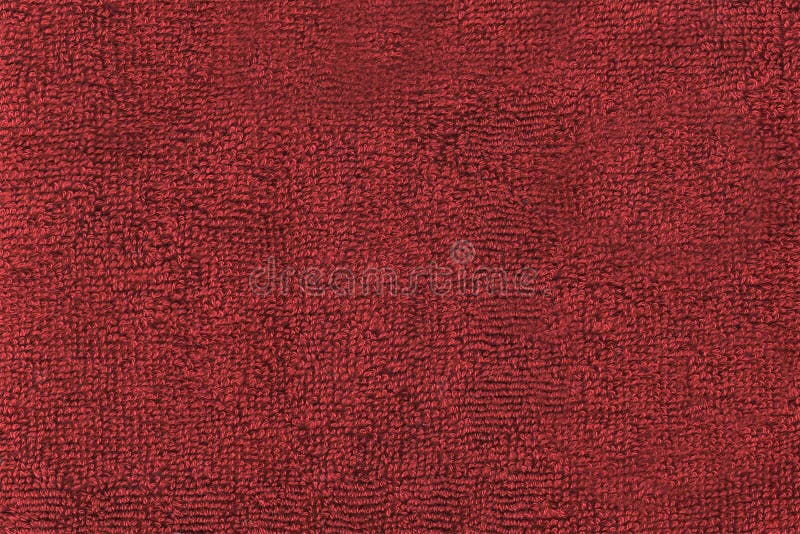 Red Terry Cloth with Curls. Soft Canvas Texture Stock Photo - Image of ...