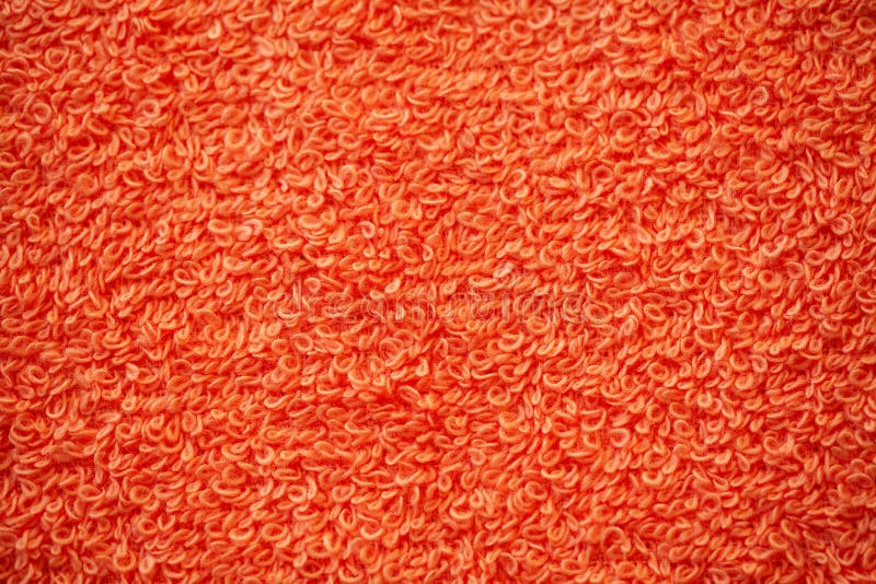 Red Terry Natural Cotton Towel Background Texture. Stock Photo - Image ...