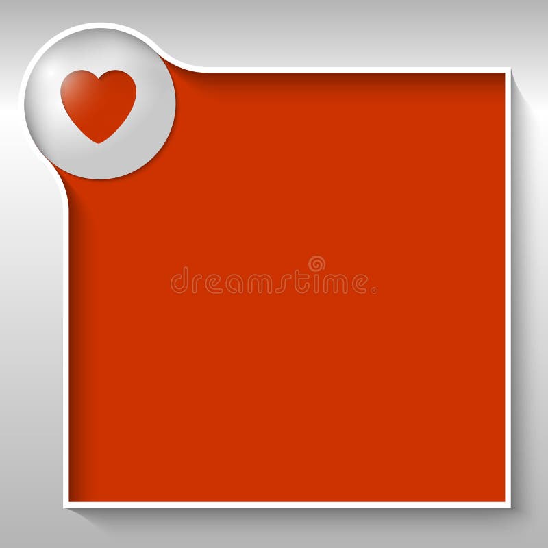 Red text box stock vector. Illustration of page, modern - 35120657