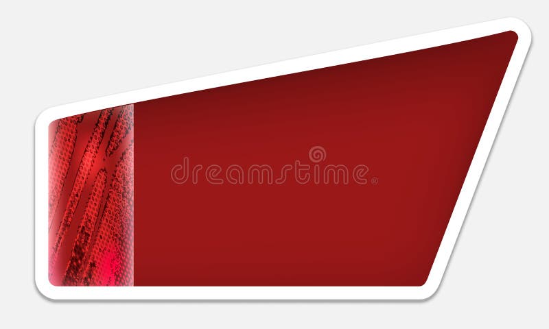 Red text box stock vector. Illustration of square, decoration - 33985162