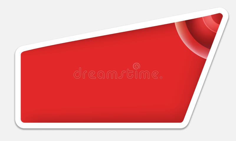 Red text box stock vector. Illustration of border, round - 33568289