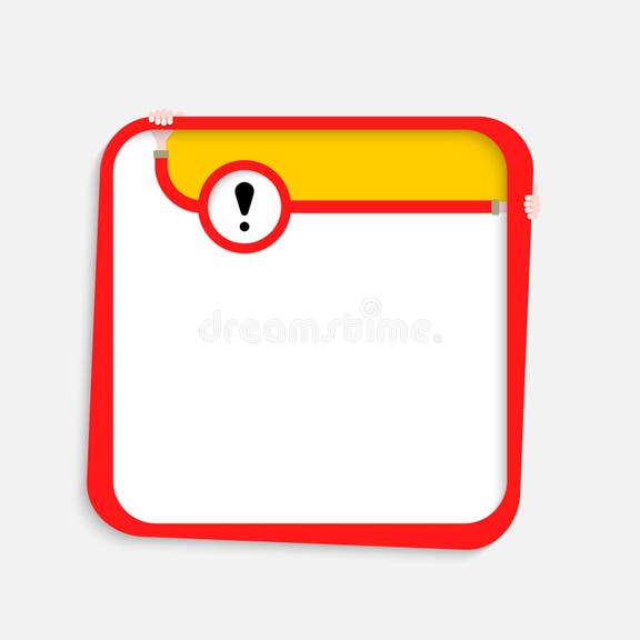 A Red Text Frame for Your Text Stock Vector - Illustration of frame ...