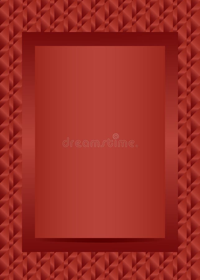 Red Text or Photo Frame Portrait Design Stock Vector - Illustration of ...