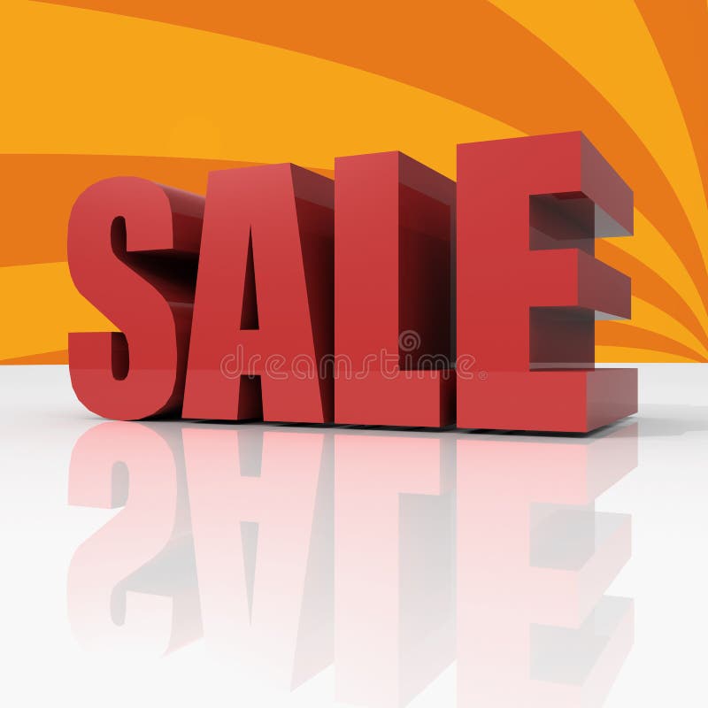 Sale 3d text stock illustration. Illustration of graph - 61208725
