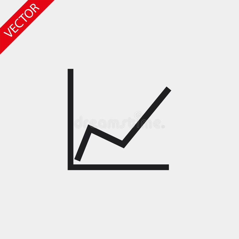 Chart Vector Icon , Lorem Ipsum Flat Design Stock Illustration ...