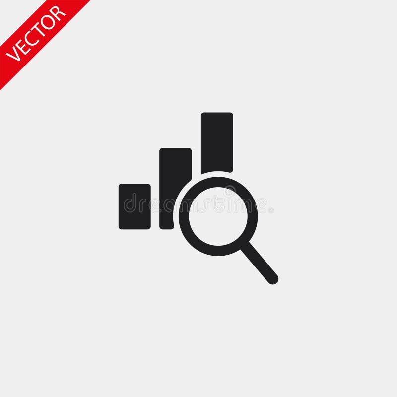 Chart Vector Icon , Lorem Ipsum Flat Design Stock Illustration ...