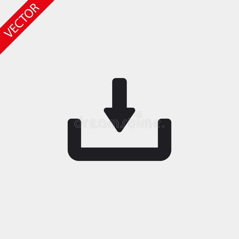 Downloading Vector Icon , Lorem Ipsum Flat Design Stock Illustration ...
