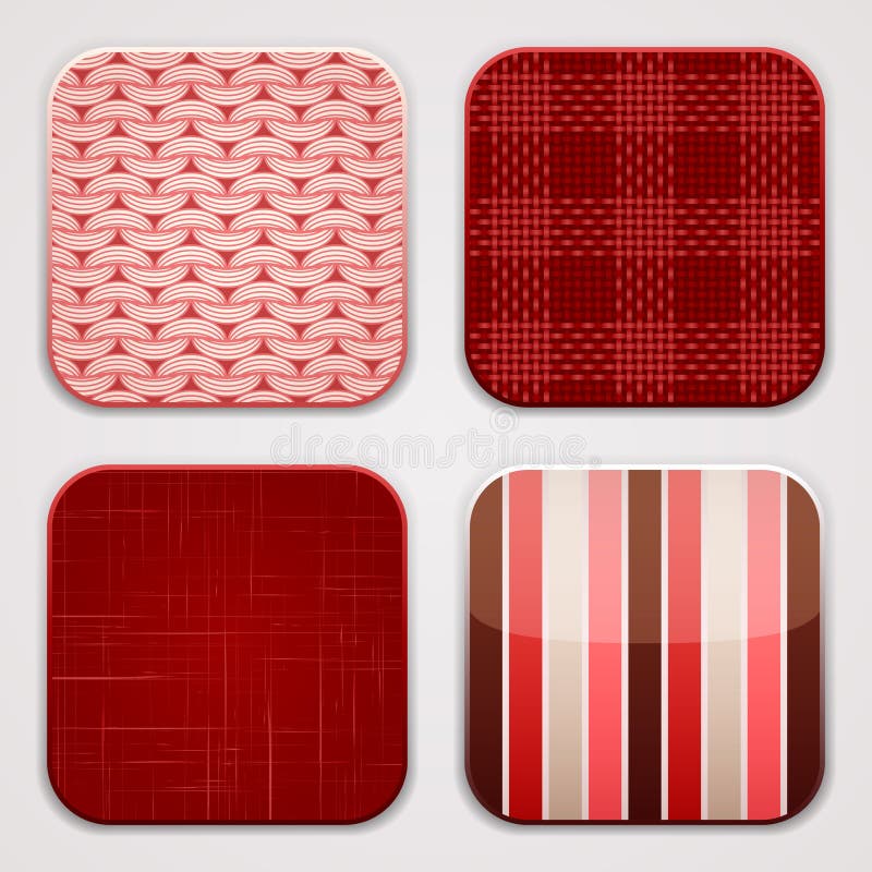 Red Textile Squares stock vector. Illustration of elements - 35306759