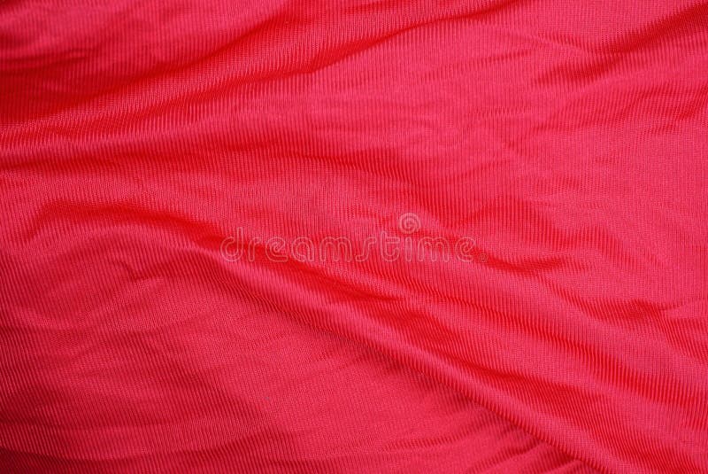 Red Texture from a Piece of Crumpled Fabric Stock Photo - Image of ...
