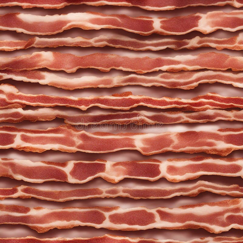 Red Texture _A Repeating Strips of Bacon Texture with a Cooked and Slab ...