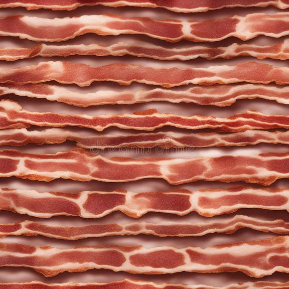 Red Texture _A Repeating Strips of Bacon Texture with a Cooked and Slab ...