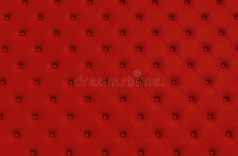 The Red Texture of the Skin Quilted Sofa Stock Illustration ...