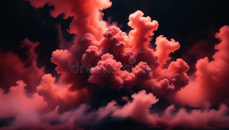 Red Texture of Steam on a Black Stock Illustration - Illustration of ...