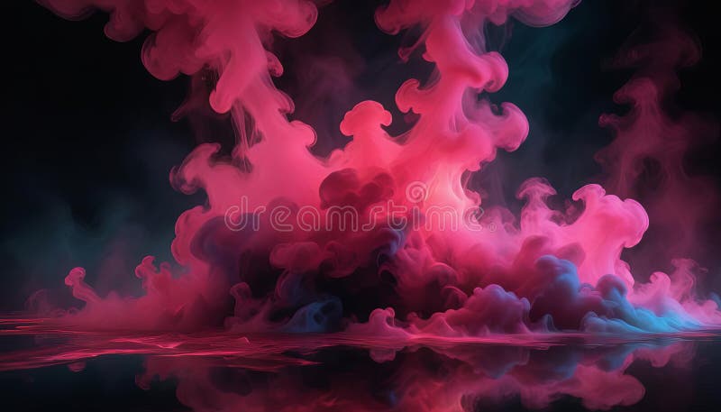 Red Texture of Steam on a Black Stock Illustration - Illustration of ...