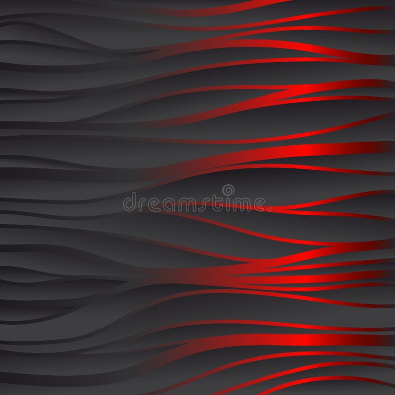 Red Texture. Wavy Background. Interior Wall Decoration Stock Vector ...