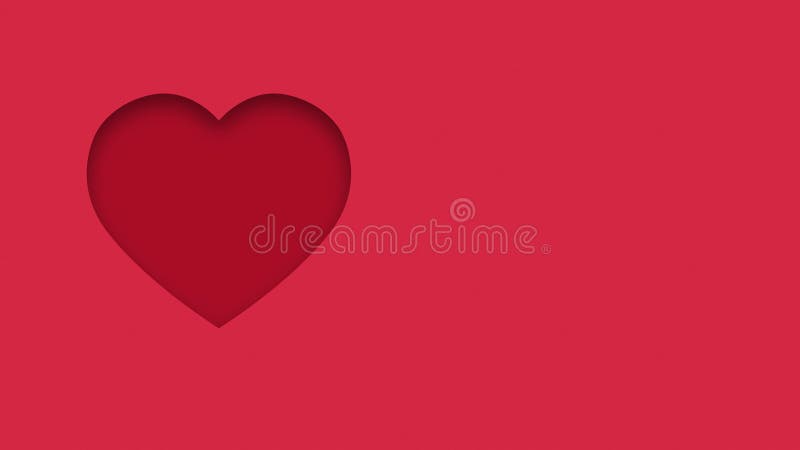 Red Textured Canvas Background with Heart Shape Cutout Stock ...