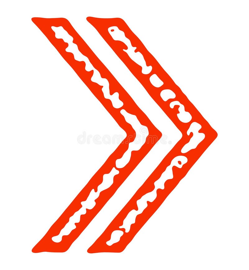 Red Textured Double Chevron Arrows Illustration Stock Vector ...