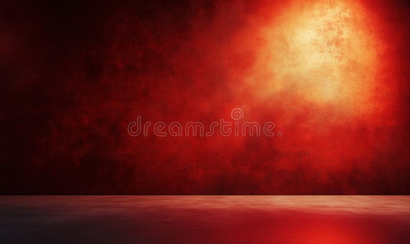 Red Textured Wall with Gradient Lighting Stock Image - Image of bright ...