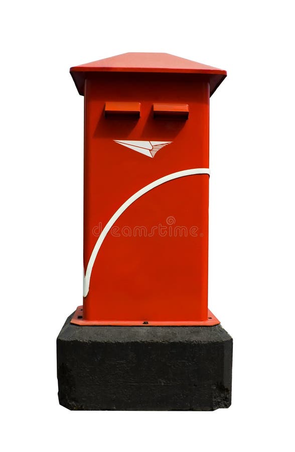 Red Thai post box stock image. Image of post, iron, mailbox - 17722887