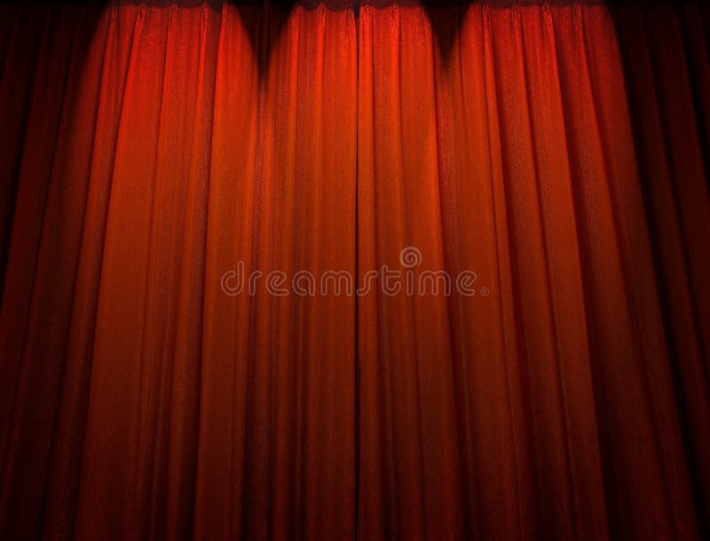 Red theater curtain stock image. Image of curtain, cinema - 13551459