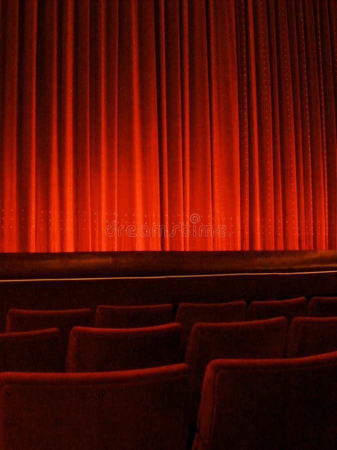 Red Theater Curtain stock photo. Image of perform, show - 27393422