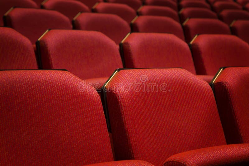 Red theater seat stock photo. Image of film, nightlife - 84316650
