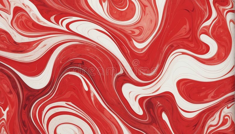 Red Theme Marbled Paper Design Ai Generated Stock Illustration ...