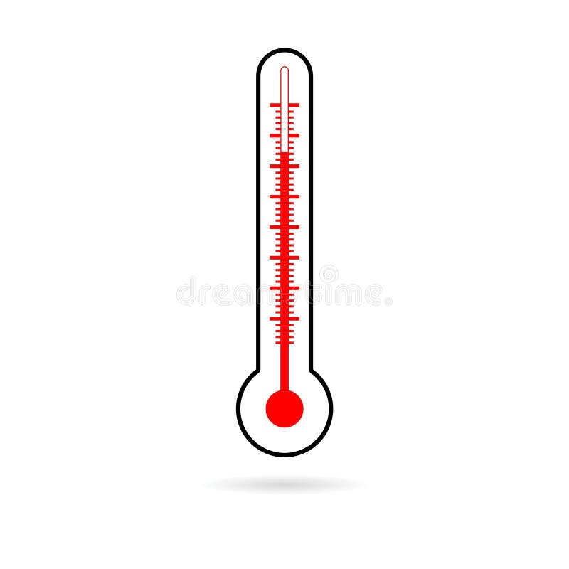 Red Thermometer Icon Isolated on White Background, Medical Logo Stock ... Red Thermometer Icon Isolated on White Background, Medical Logo Stock ...