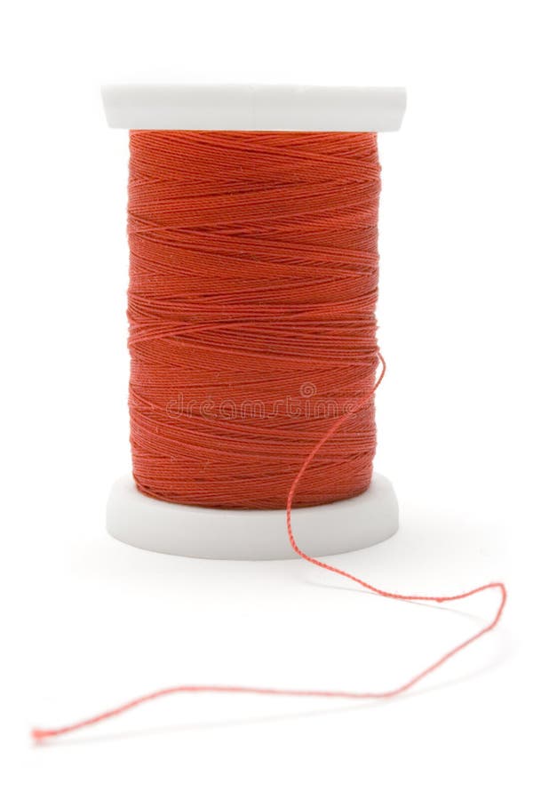 Red Thread stock photo. Image of macro, sewing, string - 1038390