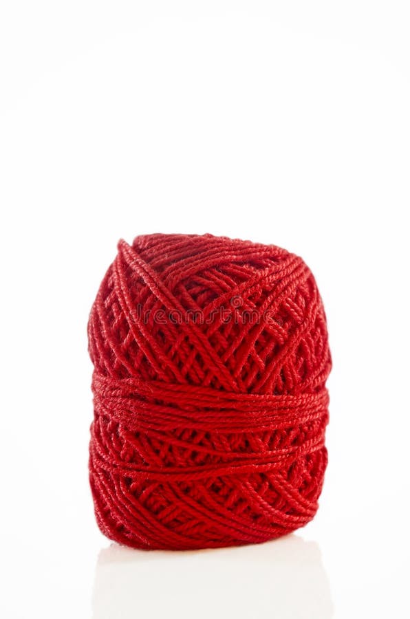 Red Thread stock image. Image of fiber, yarn, string - 22153499