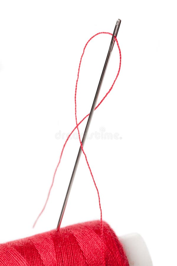 Red thread stock photo. Image of cylinder, bobbin, cotton - 23904632