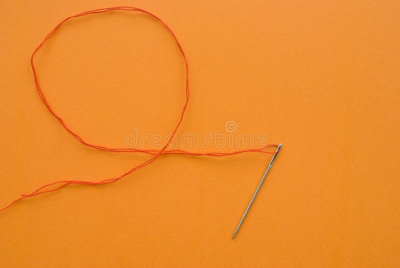 Red thread stock image. Image of clothes, colored, color - 38437569