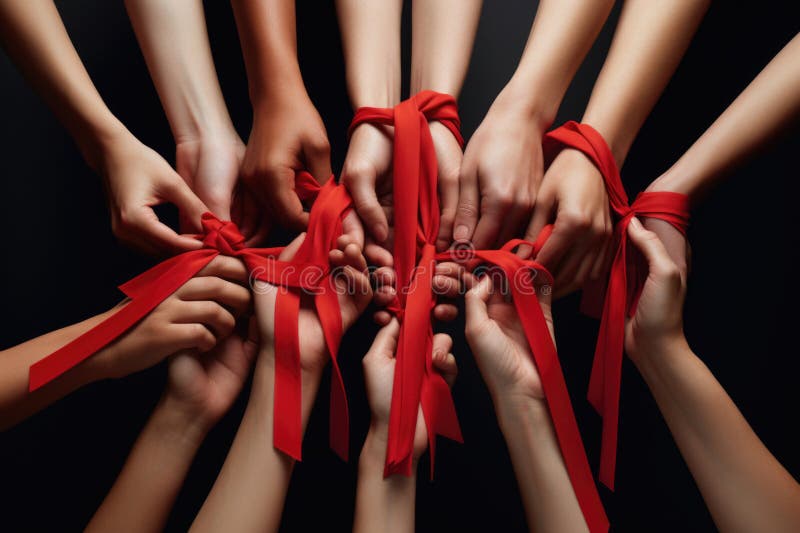 Red Thread of Compassion: Many Hands Bound with Scarlet Ribbon ...