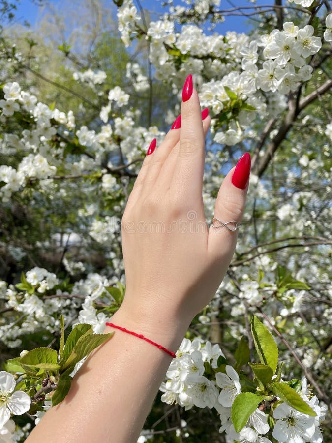 Red Thread Talisman, Power of Faith Stock Photo - Image of accessory ...