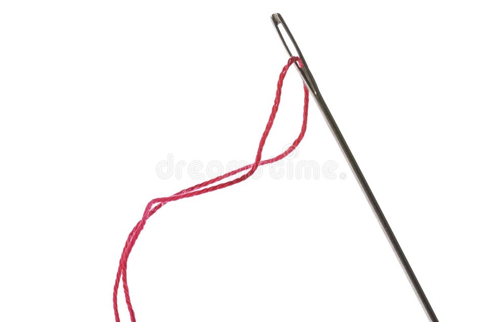 Needle stock photo. Image of sewing, white, string, threading - 100439460