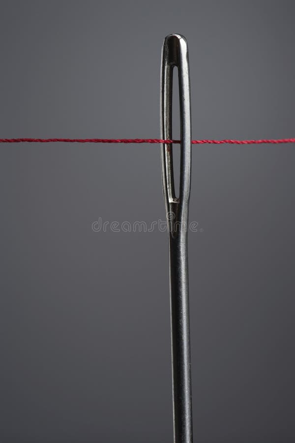 Red Thread Going Needle Eye Close Up Stock Photos - Free & Royalty-Free ...