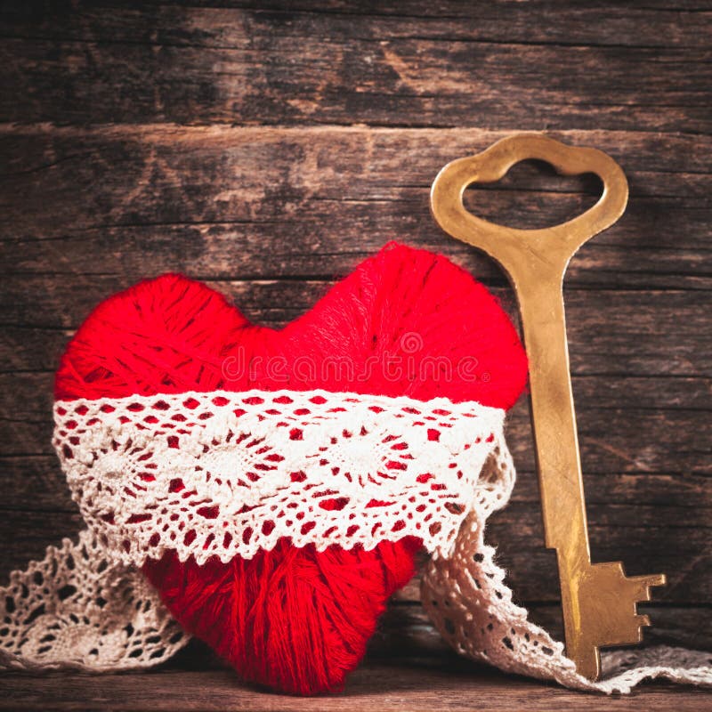 Red thread heart stock image. Image of sign, creative - 36730691