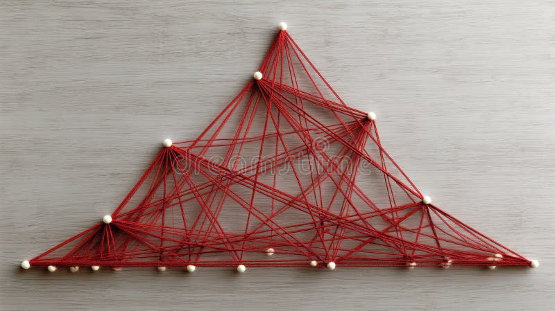 Red Thread Network stock illustration. Illustration of growth - 375984470