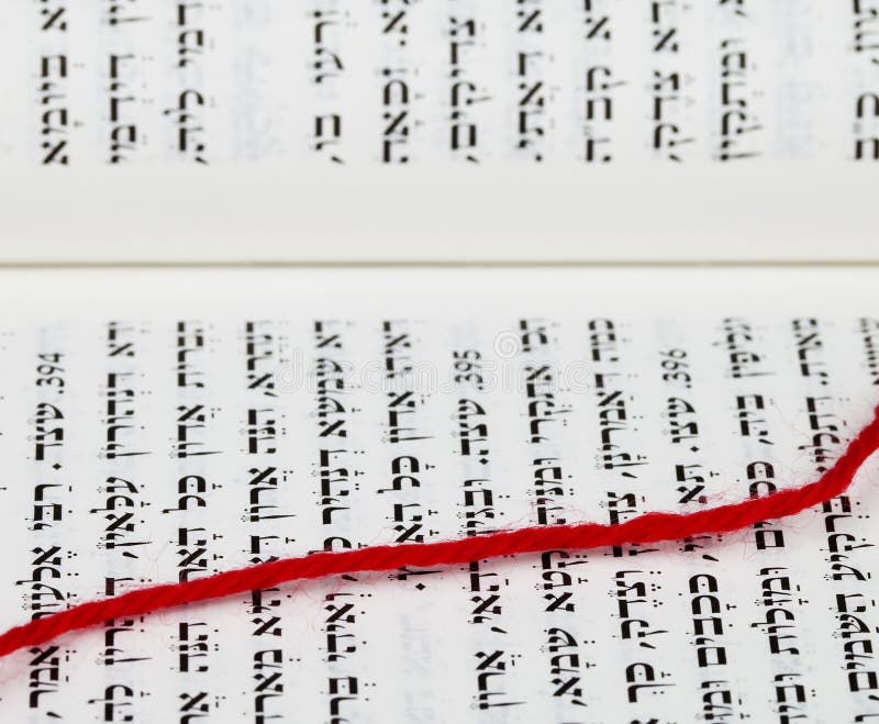Red Thread - the Symbol of Kabbalah Stock Image - Image of pentateuch ...