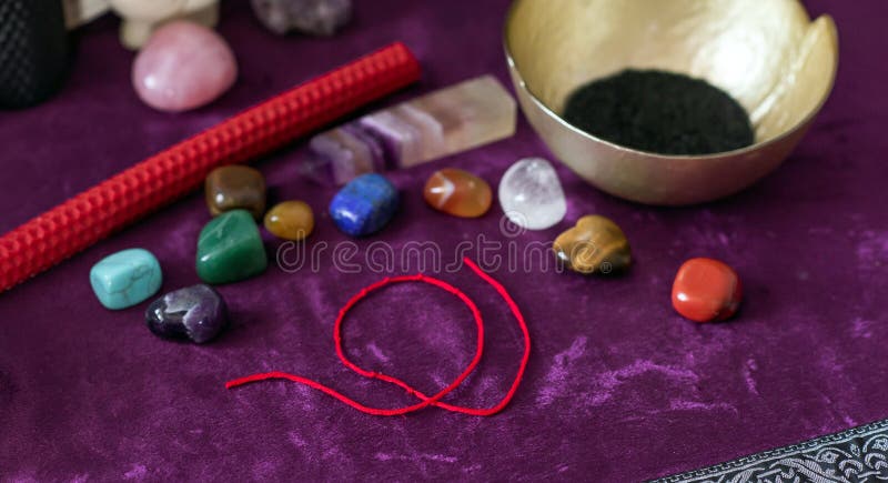 Red Thread Talisman, Power of Faith Stock Photo - Image of rite, aura ...