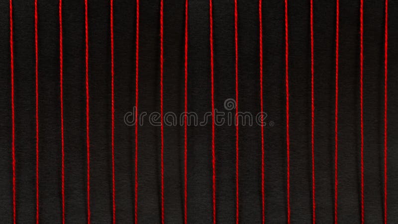 Red Thread. Vertical Lines on a Black Isolated Background, Banner Stock ...