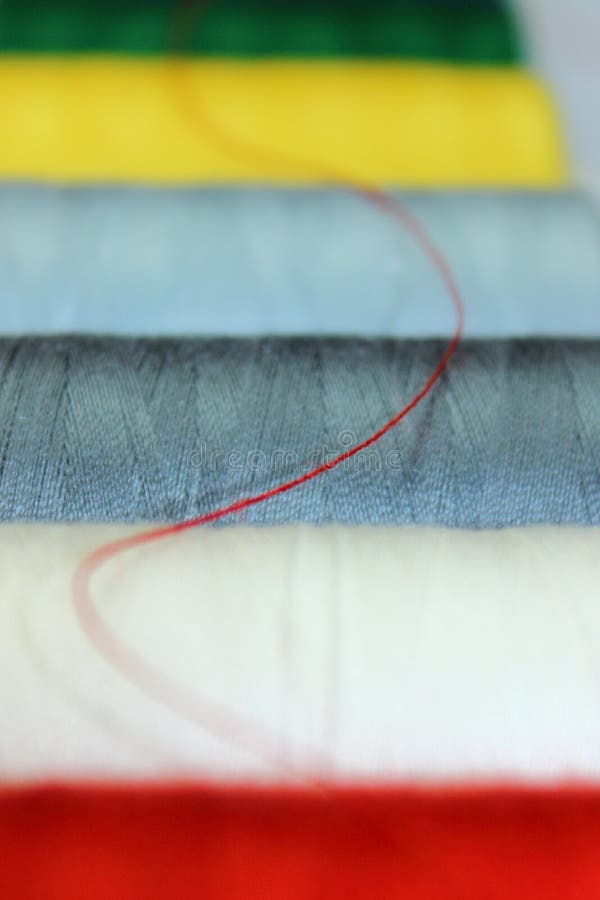 Red thread stock photo. Image of answer, sewing, colors - 44400542