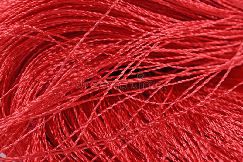 Red threads close-us stock image. Image of colorful, filament - 40081271
