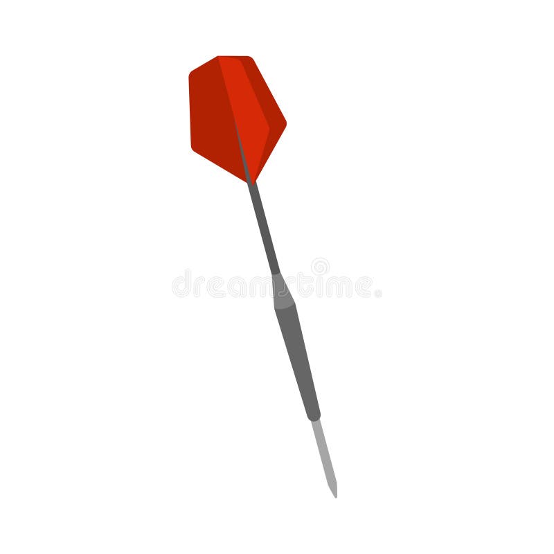 Red Throwing Dart Vector stock illustration. Illustration of black ...