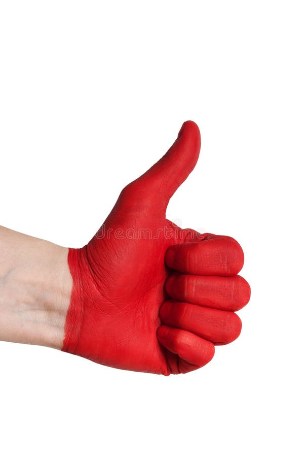 A red thumb up stock image. Image of politically, good - 29460685