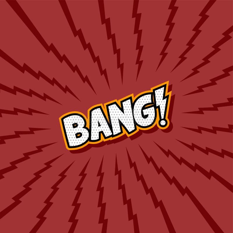 Red Thunder Theme Fight Comic Book Kick Punch Stock Vector ...